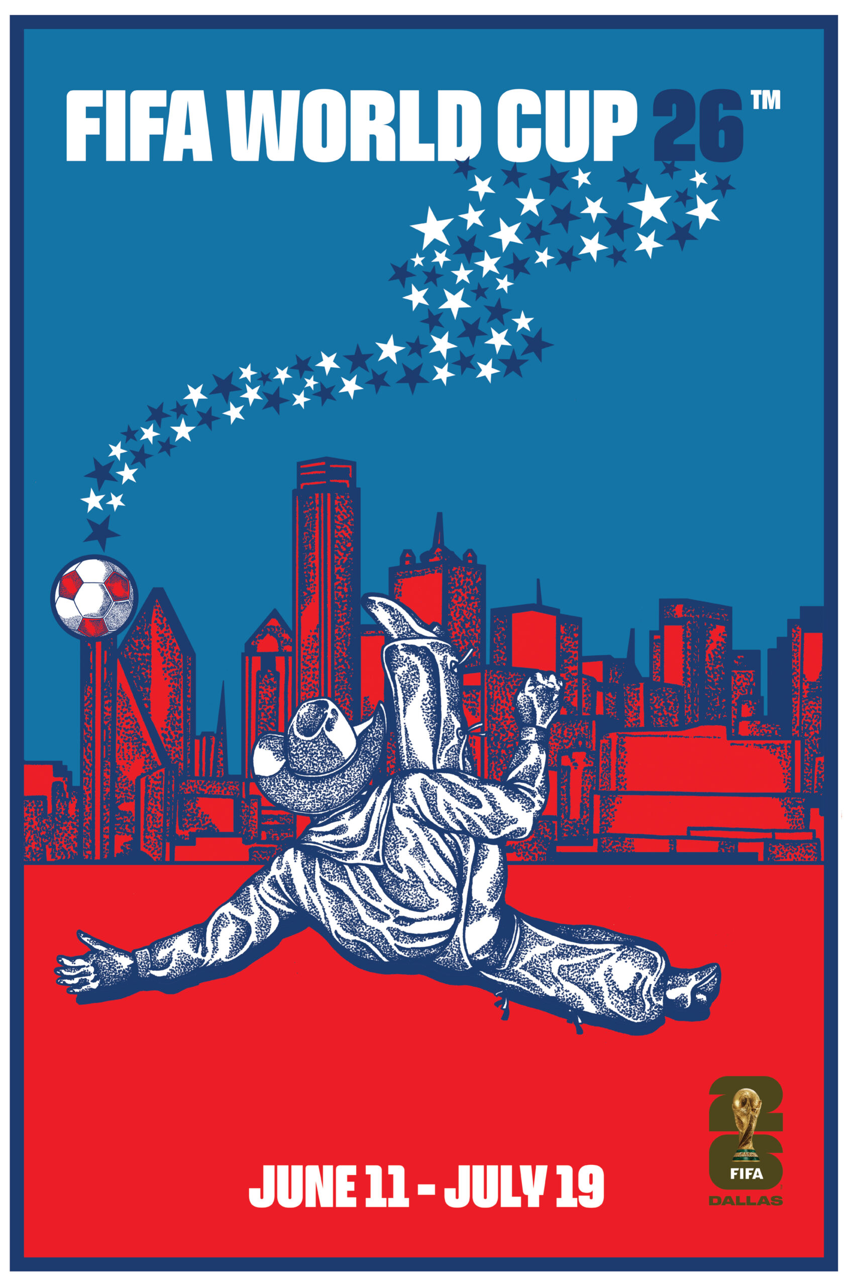 FIFA World Cup 2026™ Dallas Host City Poster - FIFA World Cup 26 Dallas™